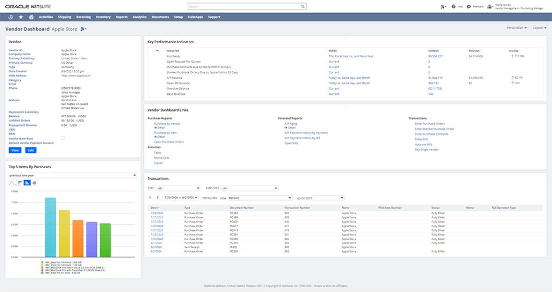 Vendor Management System | NetSuite